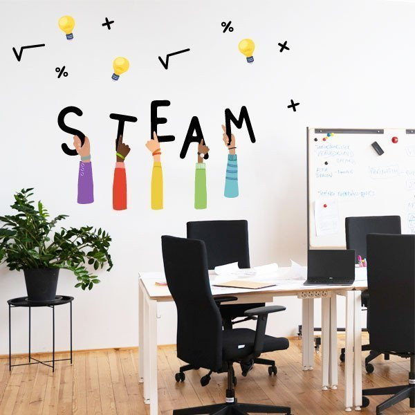 STEAM - Stickers to decorate schools and institutes