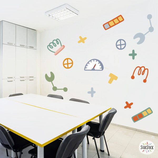 STEAM Elements - Montessori wall decals