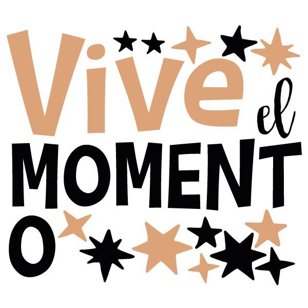 Vive el momento - Vinilos decorativos con frases (*‿*) | STARSTICK