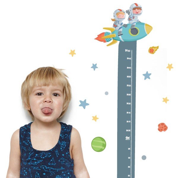 Kids meter decals - Children with rocket